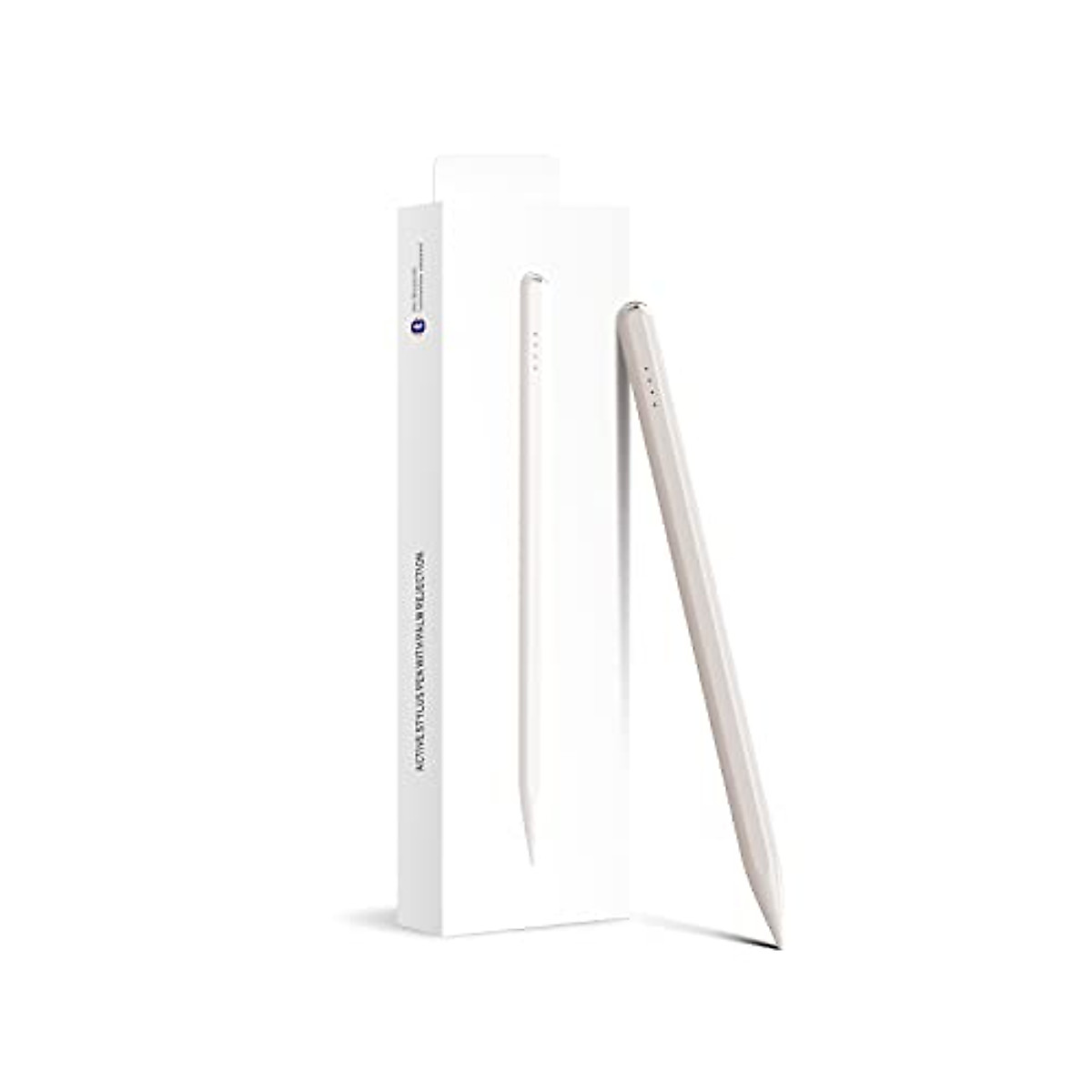 iPad Air Pencil with Palm Rejection, PERMARK Stylus Pen Compatible with (2018-2024) Apple iPad Pro (11/12.9/13 Inch),iPad Air 3rd/4th/5th/6th Gen,iPad 6/7/8/9/10th Gen,iPad Mini 5/6th Gen (White)