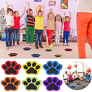 48 Pcs Carpet Markers Floor Dots, Paw Prints Carpet Dots for Teacher Supplies Elementary School Kindergarten Daycare Classroom Decoration