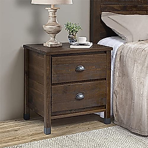 Camaflexi BJ20 Night Table, 2 Drawer, Walnut