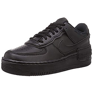 Nike Womens Air Force 1 Low Shadow WMNS CI0919 001 Triple Black - Size 7W