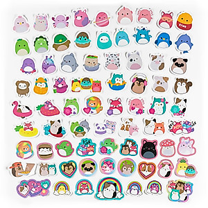 Fashion Angels Squishmallows Vinyl Sticker Pack - Includes 100 Large Squishmallows Stickers - Water Resistant Stickers - Join The Squish Squad - Accessorize Notebooks, Journals & More - Multi (50433)