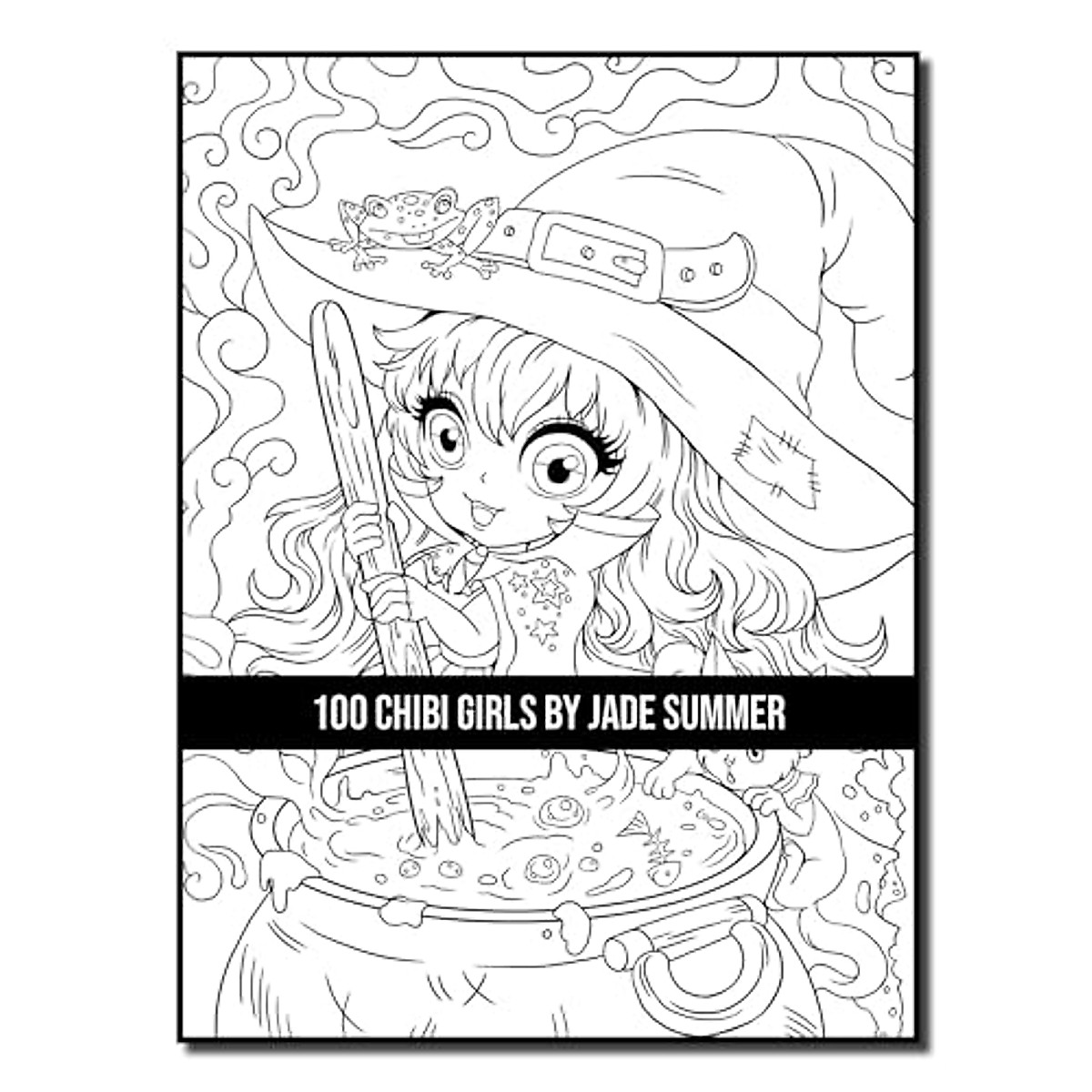 100 Chibi Girls: An Adult Coloring Book Collection with Cute Girls, Fantasy, Horror, Christmas, and More!