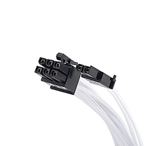 OUCAXIA PSU 8 Pin to 6+2 Pin PCIE Sleeved Cable, Male to Male GPU Cable for Seasonic Focus Prime ASUS ROG Thor Strix Modular Power Supply (65cm)