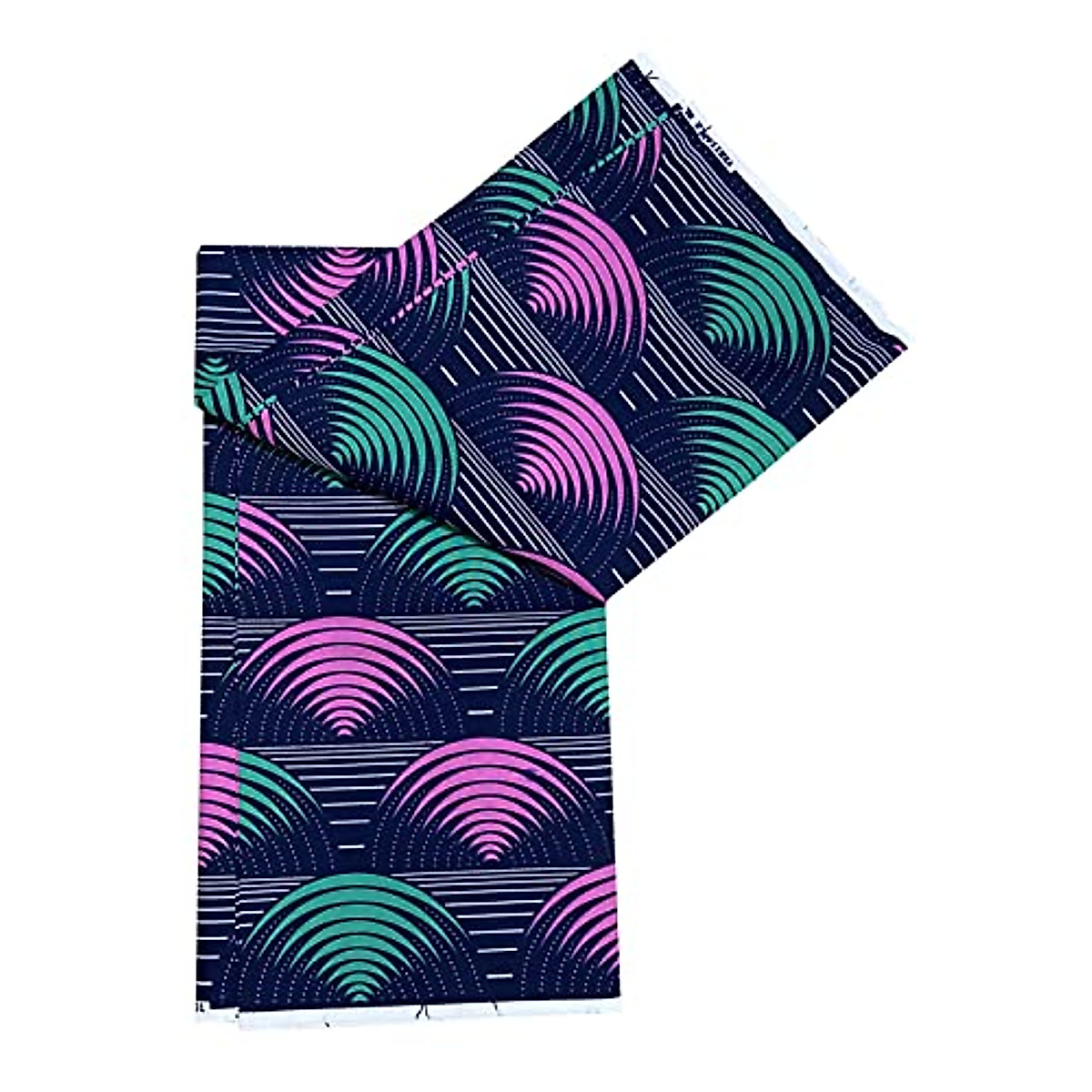 African Wax Fabrics Ethnic Ankara Wax Print 6 Yards for Party Dresses and DIY Upholstery Fabrics (P48)