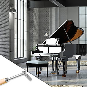 Professional Piano Tuning Kit, Piano Tuner Hammer Mute Kit Tools, Piano Tuning Lever Tools with Case, 6 Pcs…