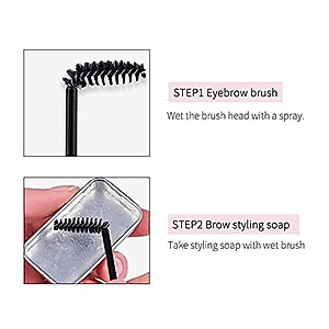 Eyebrow Soap, 3D Brows Styling Soap, Transparent Long Lasting Natural Eyebrow Wax Eyebrow Gel (1PCS)