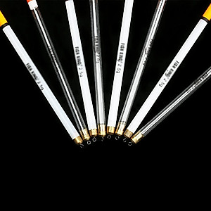 unband 10Pcs 2.0/3.0g Plastic Flotteur Buoy Clear Fishing Floats Floating Stem Tubes Kits Tackle Accessories (Size : Transparent 2.0)