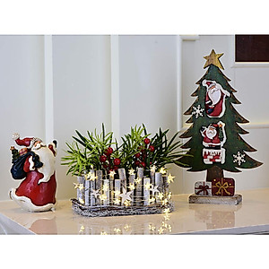 Abba Patio Battery Powered String Lights, 9.5ft 30 LED Star Decorative Lights Garden Home Party Wedding Festival Landscape, Warm White