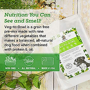 Dr. Harvey’s Veg-to-Bowl Pre-Mix Dog Food, Grain Free for a Whole Food Diet (5 pounds)