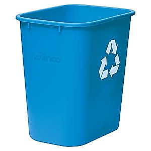 Superior Popcorn Company PWR-28L Waste Basket, 7 Gallon, Blue