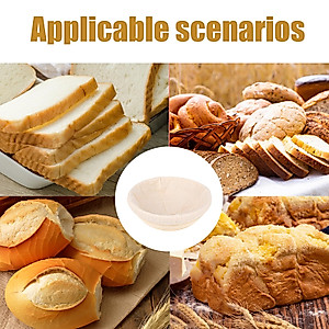 2 Pcs Bread Proofing Basket Cloth Liner Baking Dough Basket Cover Natural Rattan Banneton Proofing Cloth for Bakery Home Baking, about 10 inch