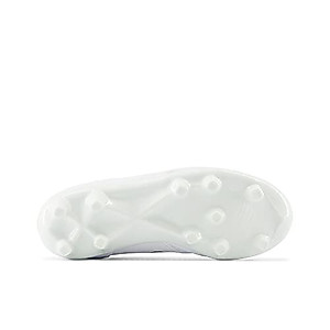 New Balance Boy's 442 V2 Academy FG Junior Soccer Shoe, White/Black, 2.5 Little Kid