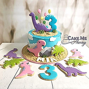 FACATH Dinosaur Cookie Cutters Set, 12 Piece Stainless Steel Shaped Cookie Candy Food Cutters Molds for DIY, Kitchen, Baking, Kids Dinosaur Theme Birthday Party