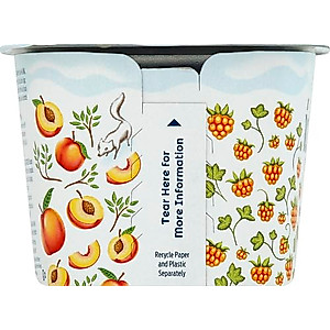 Icelandic Provisions, Peach and Cloudberry Thick and Creamy SKYR, 5.3 Ounce