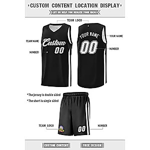 Custom Basketball Jersey Shorts with Team Name Number Logo, Personalized Uniform for Men/Women/Youth