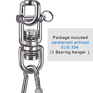 BeneLabel Swing Swivel with 2 Bearing, 360° Rotation, 770LB Capacity, Safest Rotational Device Hanging Accessory for Web Tree Swing, Aerial Dance, Children's Swing, Yoga Swing Sets