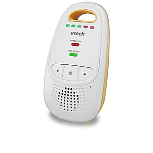 VTech DM111 Upgraded Audio Baby Monitor. 1 Parent Unit with Rechargeable Battery, Best-in-Class Long Range, Digital Wireless Transmission, Crystal-Clear Sound, Plug & Play, Sound Indicator & Alerts