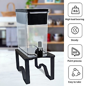 Annvchi Water Dispenser Stand Compatible with Water Dispenser Stand, Zerowater Pitcher Brita PUR Water Dispenser Support Frame Water Purifier Frame (Stainless Steel)