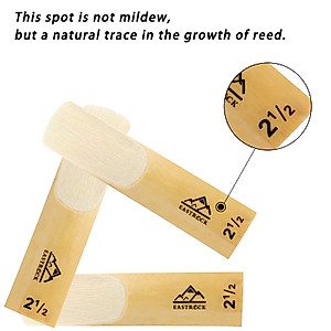 EastRock Saxophone Reeds 2.0/2.5/3.0 for Alto Saxophone Strength 2.5-10 Pack