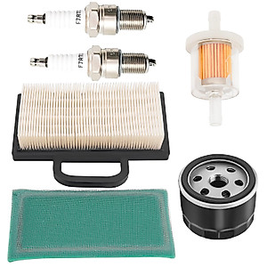 JICHEKU 499486 698754 273638 Air Filter AM125424 492932 696854 Oil Filter Fit for JD L120 L111 LA130 D140 D130 LA120 LA140 L118 LA135 LA145 BS 499486S 695667 273638S 18-26HP Intek V-Twins Engine