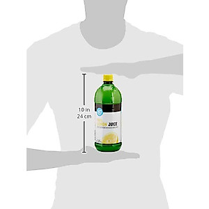 Amazon Brand - Happy Belly 100% Lemon Juice From Concentrate, 32 Ounce
