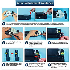 Cool Toner Compatible Toner Cartridge Replacement for HP 206A 206X W2110A W2111A W2112A W2113A Color Laserjet Pro M255dw MFP M283fdw M283cdw M283 M255 Printer Ink (Black Cyan Yellow Magenta, 4-Pack)