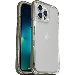 LifeProof for Apple iPhone 13 Pro Max/iPhone 12 Pro Max, Slim DropProof, DustProof and Snowproof Case, Next Series, Clear/Green