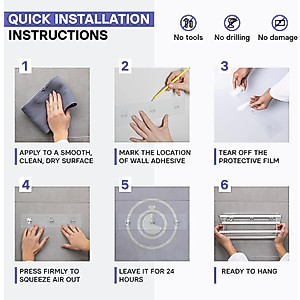 MayDiary 2Pack Clear Shower Caddy Adhesive Replacement,No Drilling,Strong Adhesive Shower Caddy for Shower Shelves Bathroom Storage Organizer and Kitchen Rack