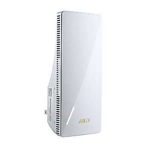 ASUS RP-AX58 AX3000 Dual Band WiFi 6 (802.11ax) Range Extender, AiMesh Extender for Seamless mesh WiFi; Works with Any WiFi Router (White)