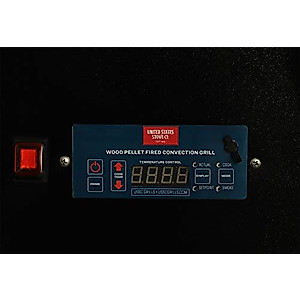UNITED STATES STOVE CO Pellet Grill, Hooch USG350, Black