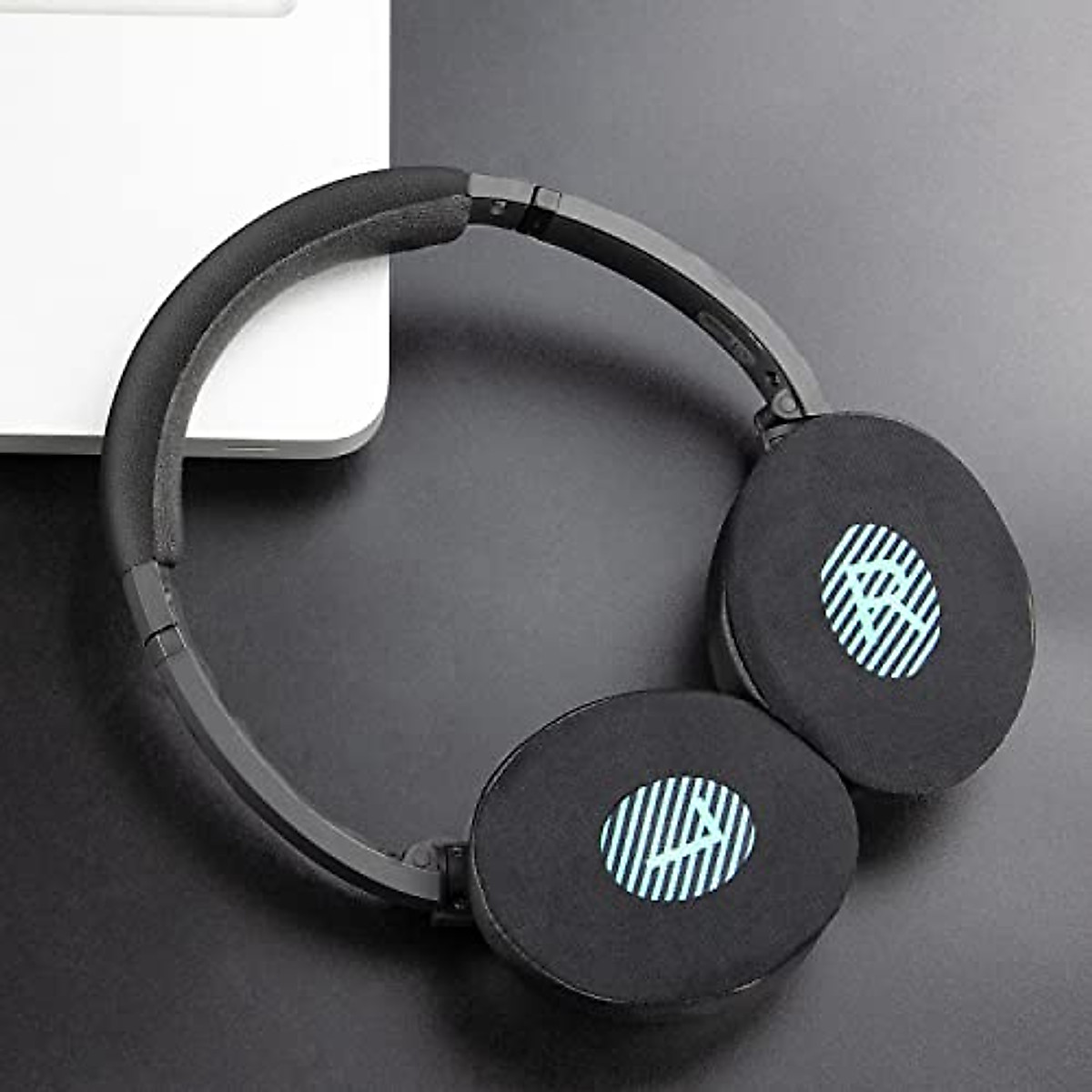 SOULWIT Cooling Gel Ear Pads Cushions Replacement for Bose On-Ear 2 (OE2 & OE2i)/ SoundTrue On-Ear (OE)/ SoundLink On-Ear (OE) Headphones, Earpads with High-Hensity Noise Isolation Foam - Black