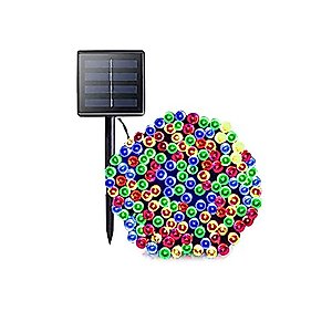 DOTOMP Solar Christmas String Lights, 72ft 200 LED 8 Modes Solar Powered Outdoor String Light Lighting Waterproof Fairy Lights for Xmas Tree Garden Homes Wedding Lawn Party Decor