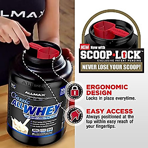 ALLMAX Nutrition - Classic Allwhey Protein Powder, 100% Whey Protein Source, 30 Grams of Protein, Gluten Free, 0 Grams of Trans Fat, Chocolate Peanut Butter 5 Pound