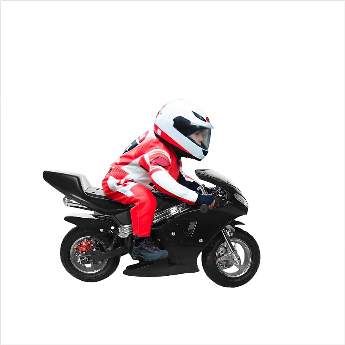 Mini Gas Motorbike-2-Stroke 49cc Gas Tank Mini MotorcycleHigh Brightness Dual Headlights Rubber Handlebar 1.25L Gas Tank Mini Motorcycle Strong Power 170 lbs Mini Bike Motorcycle (black)[Fast Arrival]