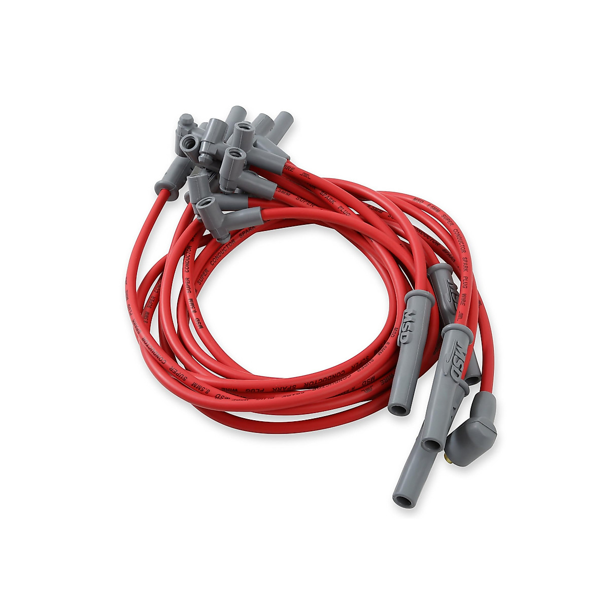 MSD 35379 Super Conductor Spark Plug Wire Set, Chevy 366-454 w/HEI Cap