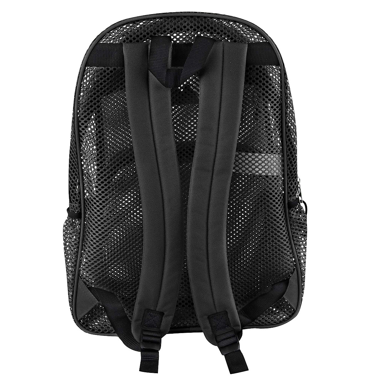 Collapsible Mesh Backpacks for Adults, School, Beach - Backpack with Reflective Strip and Wire Frame for Support (Black)