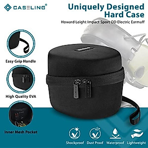 Hard Case for Howard Leight Impact Sport Sound Amplification Electronic Shooting Earmuff. (Case only)