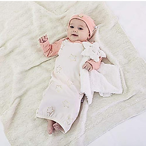 Just Born Boys and Girls Newborn Infant Baby Toddler Nursery Dream Super Soft Plush Receiving Swaddle Blanket, Pink, One Size