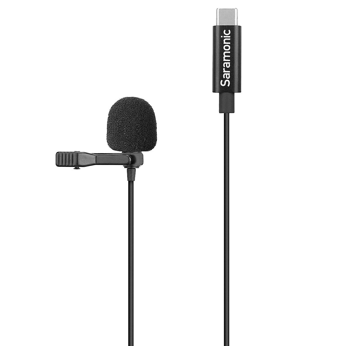Saramonic LavMicro U3B USB-C Lavalier Microphone for iPhone 15, Android, New iPad, Computers & More with 19.7' Cable & 90˚ Adapter for Vlogging, Interviews, YouTube, TikTok, Live Streaming