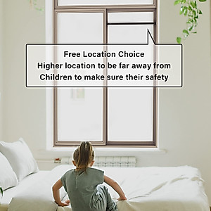 Aglaiprty 2 Pcs Adjustable Window Security Bar, Easy Install for Sliding Glass Door (Black, 27 inch to 43 inch)