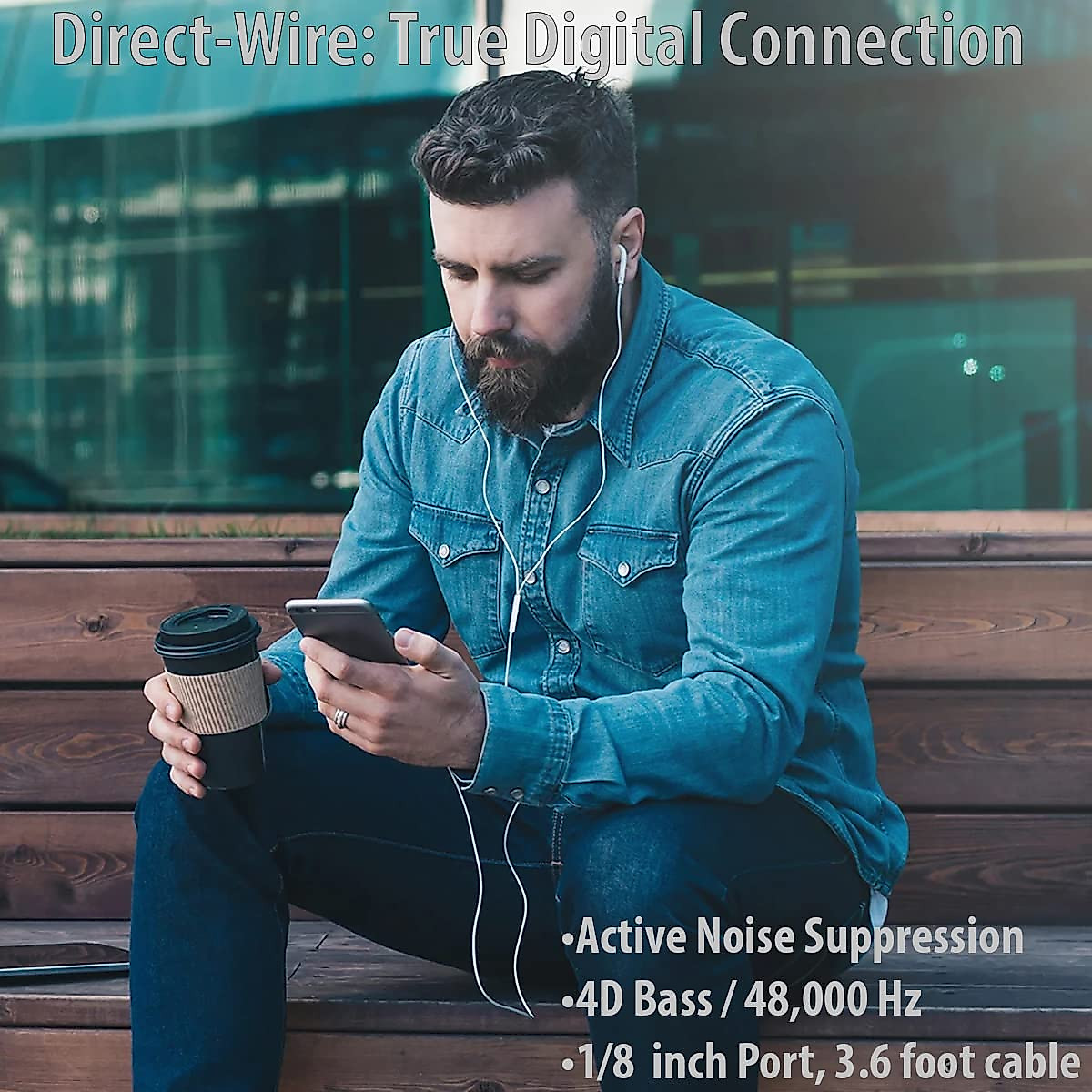 in-Ear Stereo Earbuds Compatible with Sony WF-1000XM3 Digital+ Hands-Free Built-in Microphone True Solid Crisp Clear Audio! (3.5mm, 1/8, 3.5ft, Black)