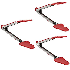 Didiseaon 3 Pcs Bbq Tongs Salad Tong Metal Ice Tongs Cake Tong Grill Tools Kitchen Tong Christmas Snowman Shaped Tongs Cooking Clamp Bakery Tong Grill Tong Stainless Steel Camping Utensils