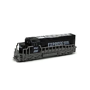 Freight Loco Black Diecast Pull Back Action (No Display Box) 7 x 1.5 x 2.18