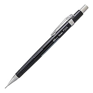 Pentel Sharp Mechanical Pencil, 0.5mm, Black Barrel, 1 PENCIL (P205A)