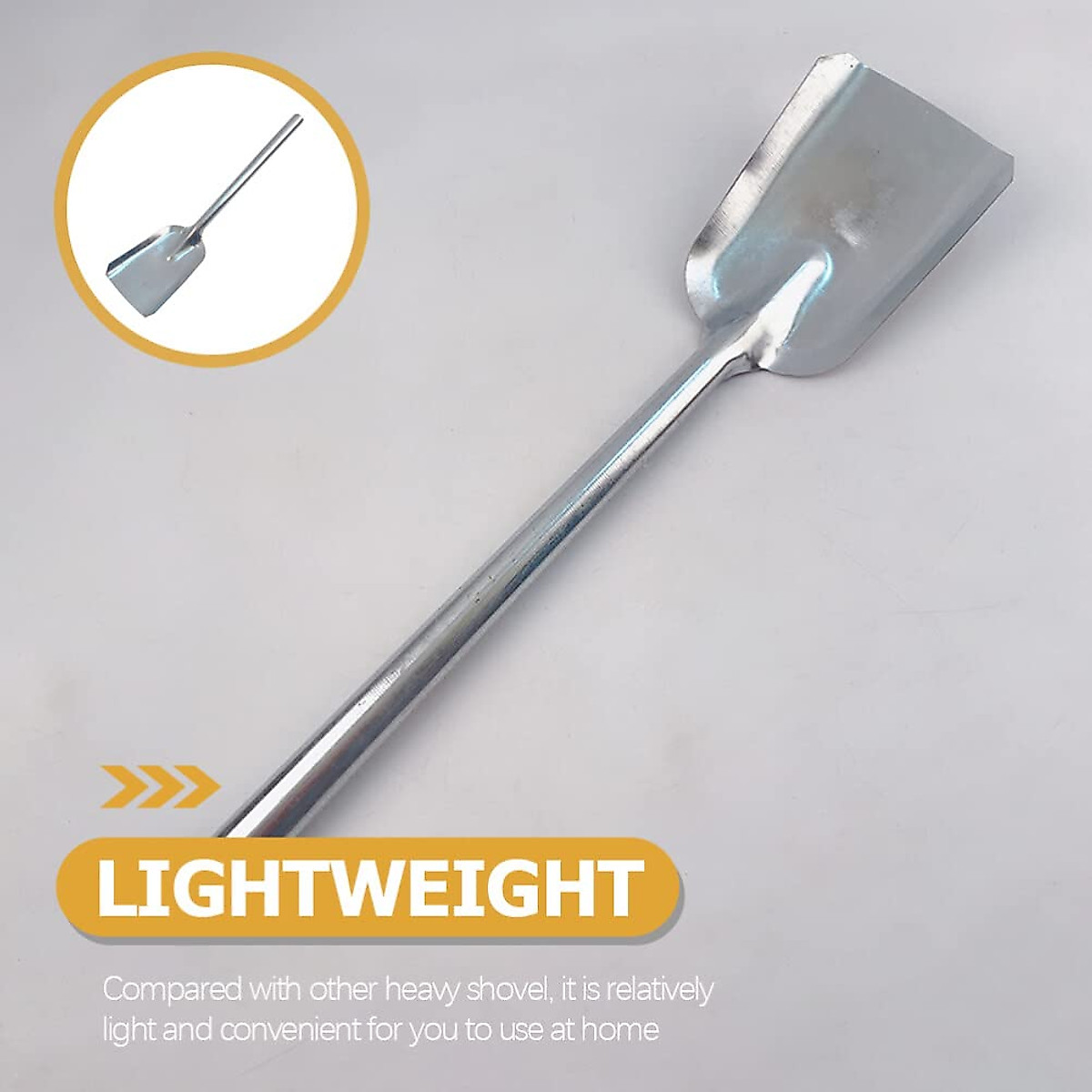 NUOBESTY Fireplace Ash Shovel 16 Inch Handle Coal Ash Shovel Cleaning Coal Shovel Hand Tools Gardening Shovel