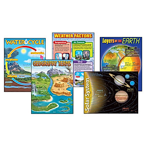 Trend Enterprises Gr 2-9 Earth Science Learning Charts Combo, Multi