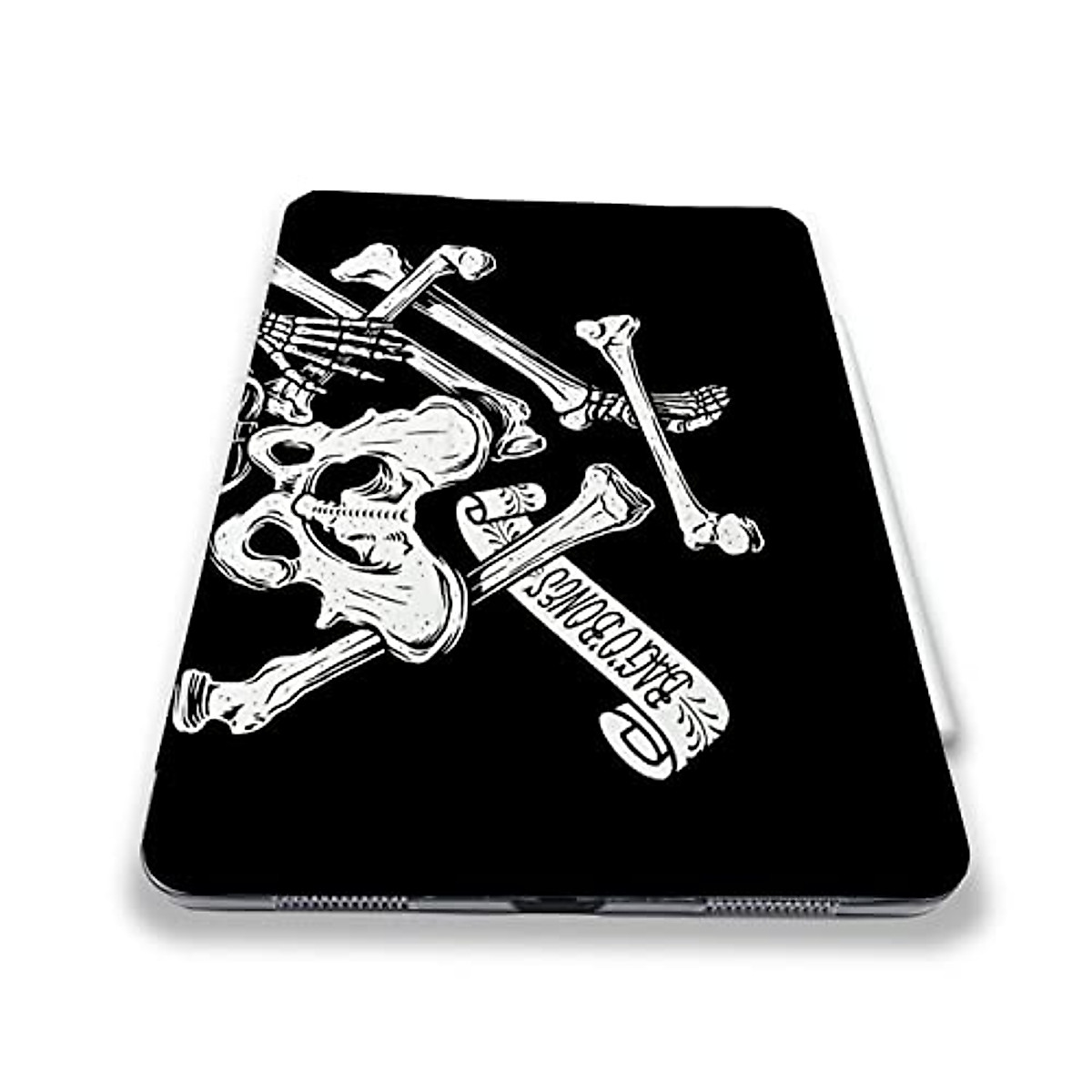 Halloween Skeleton Bones Skull Pattern Case Compatible with All Generations iPad Air Pro Mini 5 6 11 inch 12.9 10.9 10.2 9.7 7.9 Plastic Fabric Cover Slim Smart Stand SN517 (8.3" Mini 6th gen)