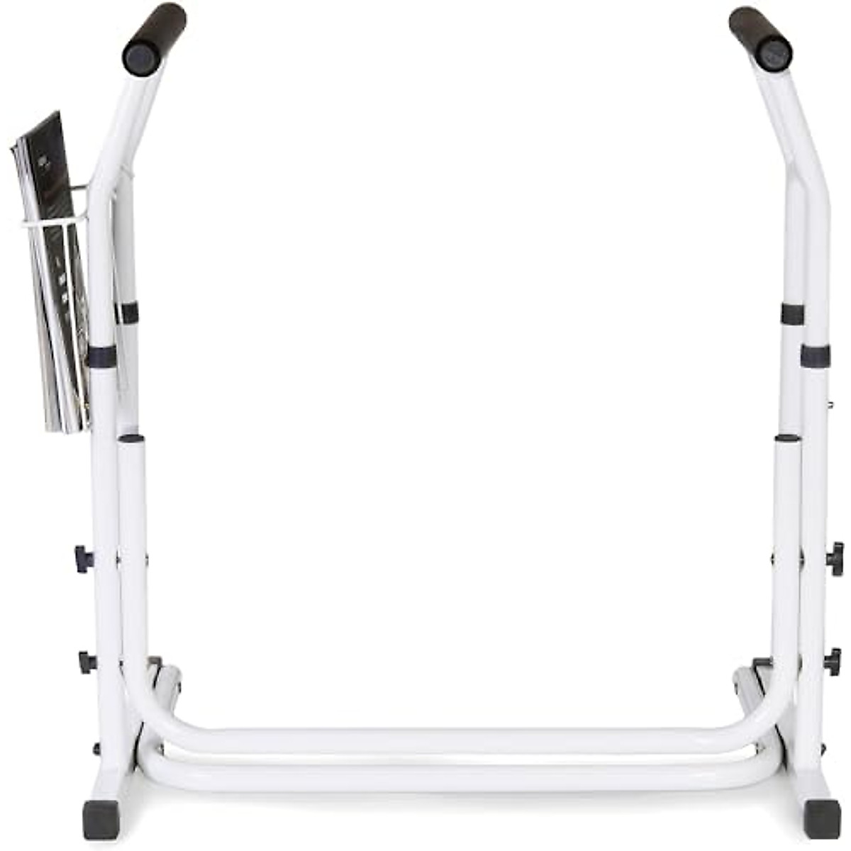 Vaunn Medical Bathroom Adjustable Height Toilet Rail Grab Bar and Commode Safety Frame Handle