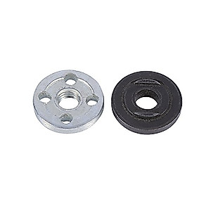 Diyeeni Angle Grinder Fitting-1 Pair Replacement Electrical Angle Grinder Fitting Part Inner Outer Flange for Makita 9523(Silver & Black)