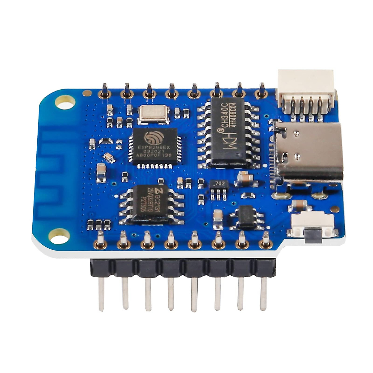 QCCAN 2pcs for WEMOS D1 Mini V4.0.0 Type-C USB WiFi Internet of Things Board Based ESP8266 4MB Compatible for Arduino MicroPython Nodemcu